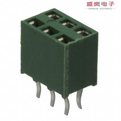 原装正品215307-3[CONN RCPT 6POS 0.1 GOLD PCB]