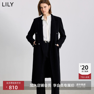LILY轻量美丽诺羊毛双面呢大衣