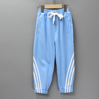 G库ka图120/130秋品牌折扣童装/大童休闲针织运动收口长裤39109兰