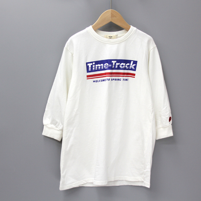 衣ch家110-140春秋 品牌童装折扣/纯棉长袖长款卫衣裙衣02511白