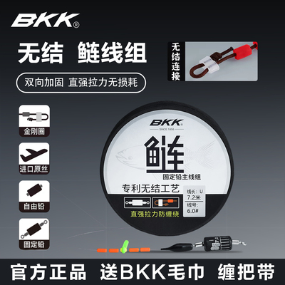 BKK无结鲢鳙主线成品固定自由铅