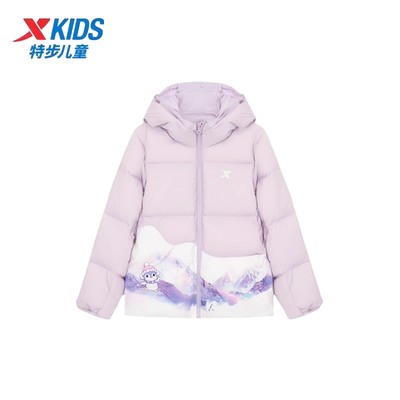特步儿童女小童羽绒服2025冬季