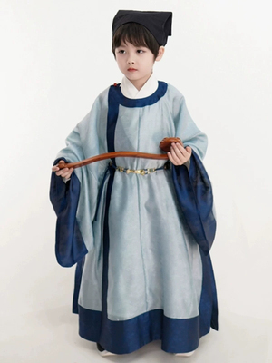 出租给喵小喵汉服-子衿明制襕衫男童汉服毕业季国学国风男宝宝