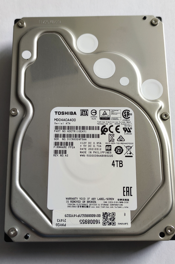 联想4T SATA 3.5"7.2K ST,SR桌面硬盘 FRU:16008955,MD04ACA400_虎窝淘