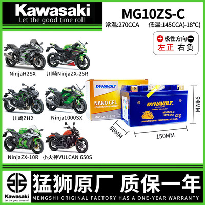川崎Ninja 250 400 650 Z250 Z400 Z650 Z800 Z900 Z1000电瓶电池