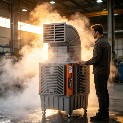 跨境Air cooler冷风机强力制冷移动水冷空调大型工厂商场户外商用
