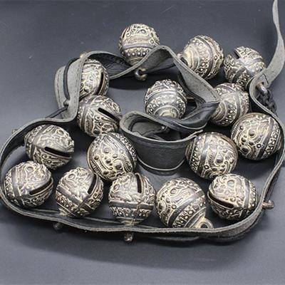 古玩杂项收藏虎头铃铛铜铃铛一串16枚