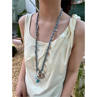 minna lu 原创设计 夏日狂想海洋系列百搭造型感长款项链