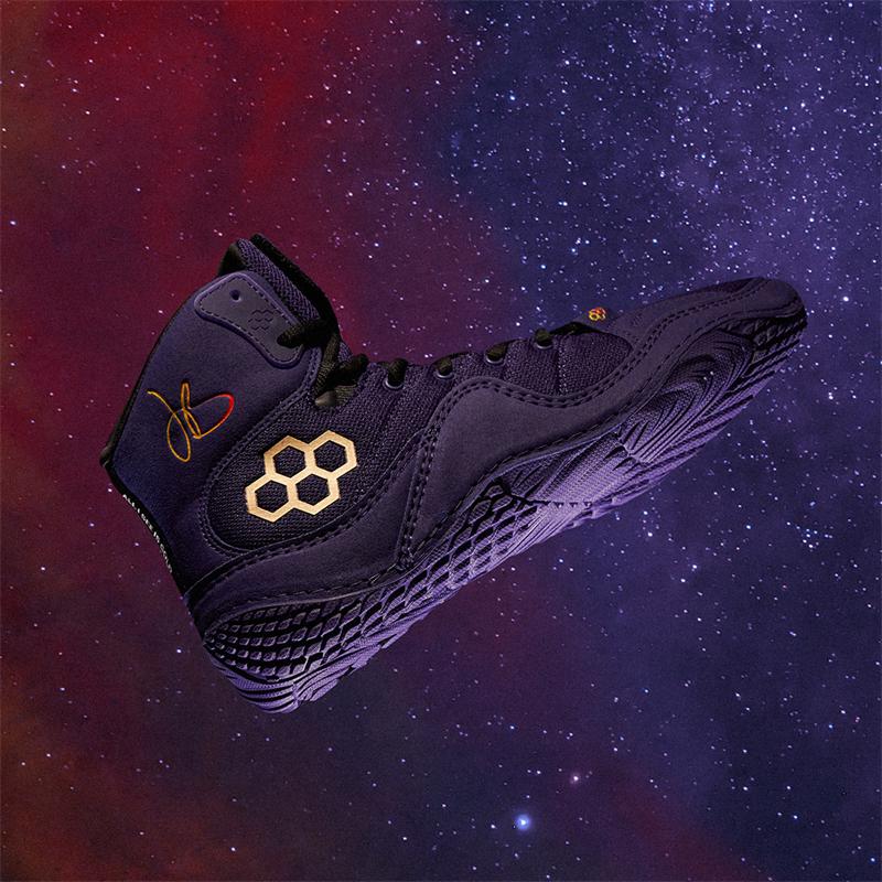 RUDIS JB1伯勒斯同款星辰紫绒面革耐磨防滑男士实战摔跤鞋24新款