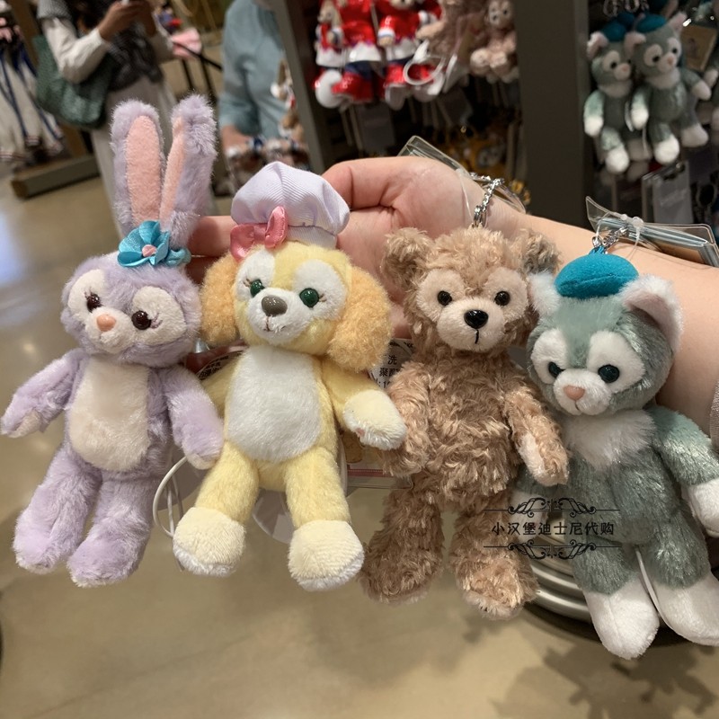 上海迪士尼达小菲雪莉玫星黛露兔毛绒公仔鞠婧祎站姿钥匙扣包挂件_虎窝淘