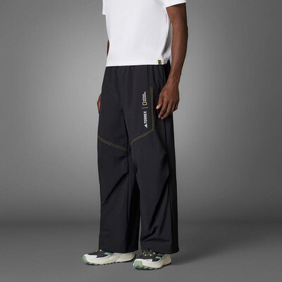 adidas阿迪达斯男裤2025春季户外拒水运动休闲直筒宽松长裤KA3278