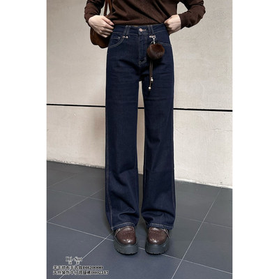 欧货2025冬季新款牛仔裤