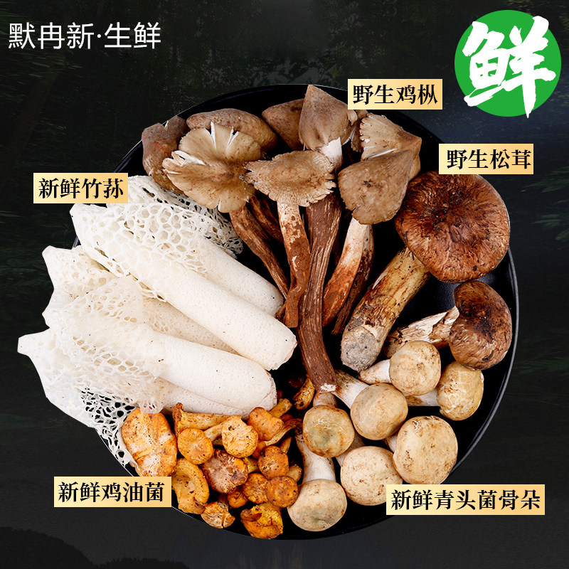 【现货】 新鲜野生菌云南当季鸡油菌竹荪花鸡枞菌松茸蘑菇羊肚菌