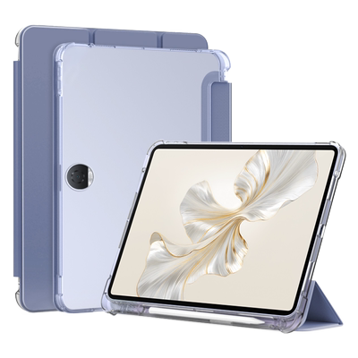 适用于荣耀平板9-10半透明笔槽壳