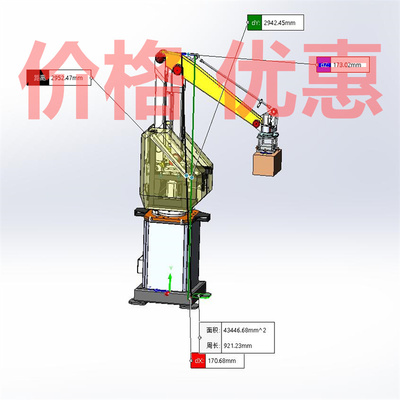 128KG丝杆码垛机器人X27243D图纸机械设计素材SW模型