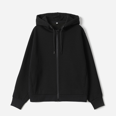 茉莉雅集重磅保暖加绒高支棉宽松遮肉连帽外套WWT08080