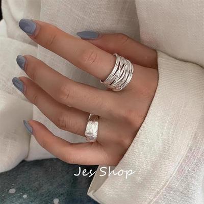 JesShop缠绕线性戒指高级感戒指