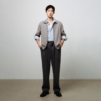 UNICAHOMME/针织开衫男早春外穿内搭棉质薄款设计休闲叠穿百搭