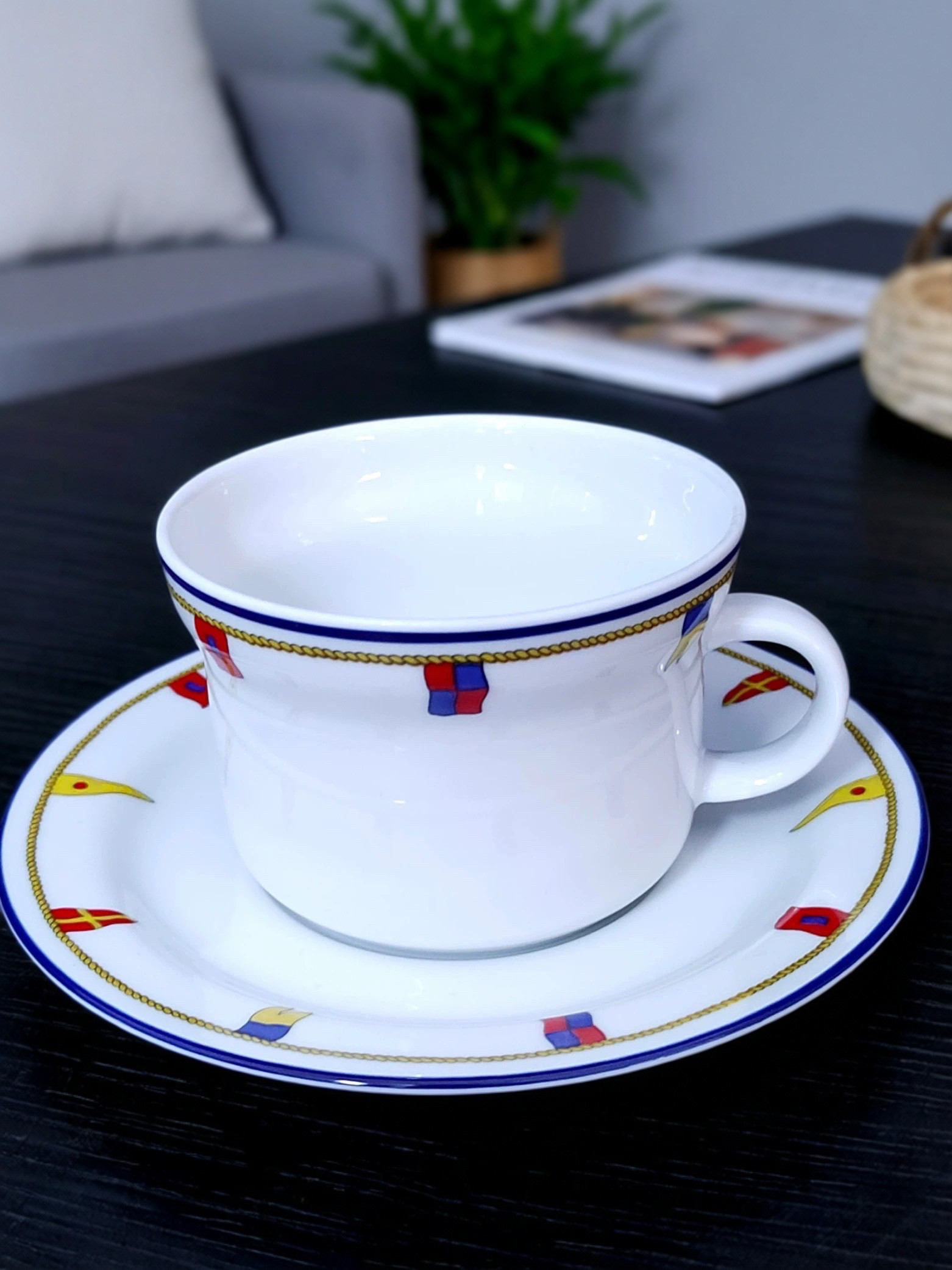 意大利产理查德·基诺里Richard Ginori咖啡杯茶杯茶具经典小旗子
