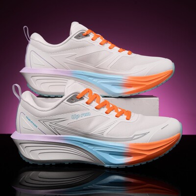 UP run男鞋2025秋冬季新款轻便软底减震回弹跑步鞋厚底增高运动鞋