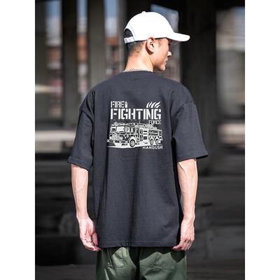 小领口260美式复古高克重半袖