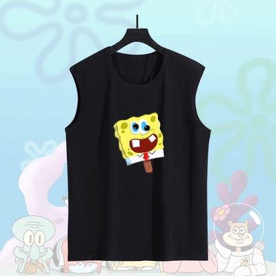 章鱼哥蟹老板周边无袖T恤衫背心