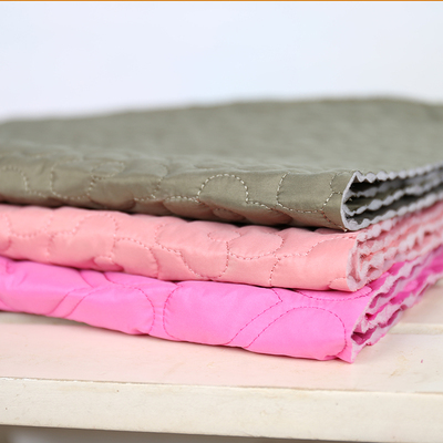 双面绗棉化纤日韩服装面料