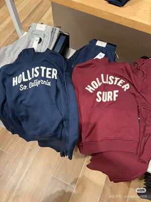 Hollister小海鸥国内代购字母款连帽卫衣不支持退货
