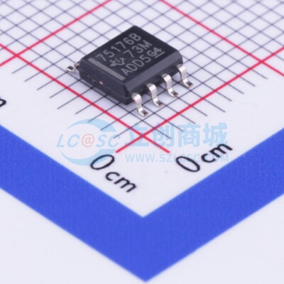 RS-485/RS-422芯片 SN75176BDR SOIC-8 TI/德州 电子元件原装正品