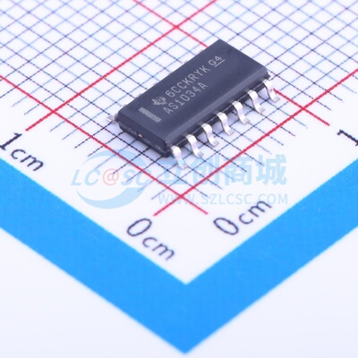 缓冲器/驱动器/收发器 SN74AS1034ADR SOIC-14 TI/德州 原装正品