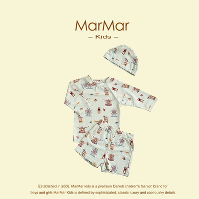 丹麦男童泳衣套装夏季可爱泳装