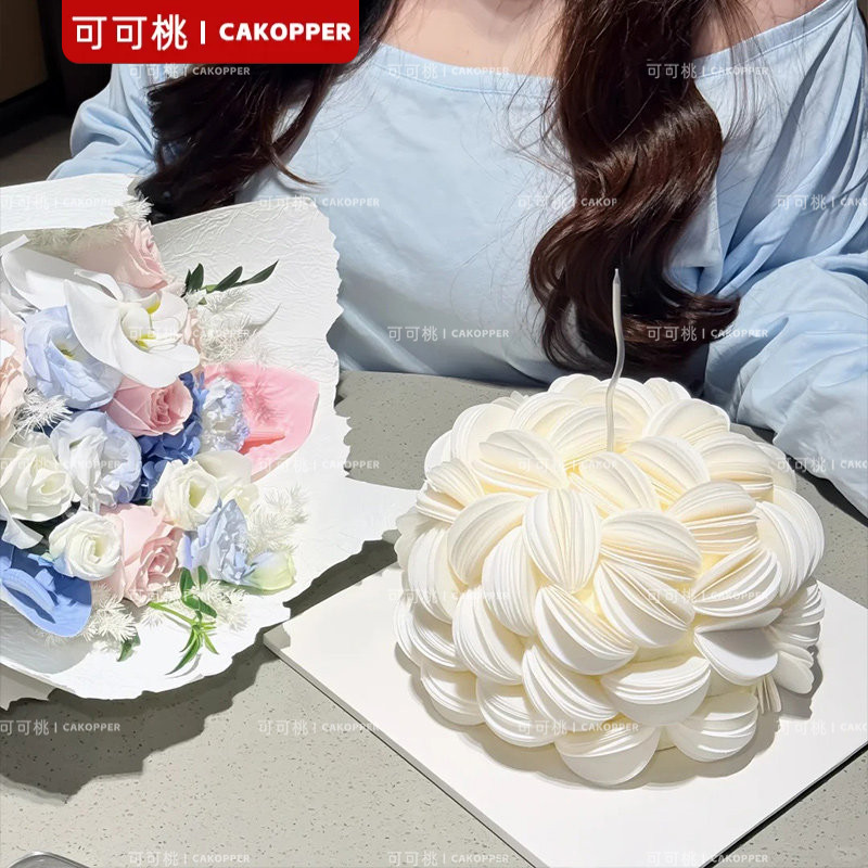 食品级0.35MM薄厚款圆形糯米威化纸情人节生日甜品台DIY装饰插件