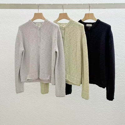 STATEMENT水波纹线织纯棉系扣