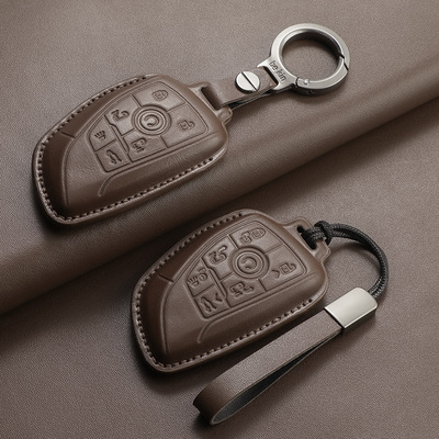 适用别克gl8钥匙套陆尚25款世纪插混phev男女真皮保护包内饰改装