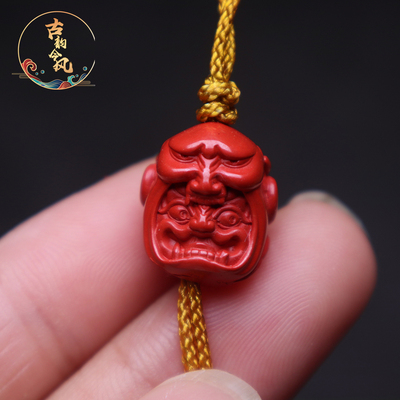 保真朱砂旱魃怪兽背云隔珠配饰