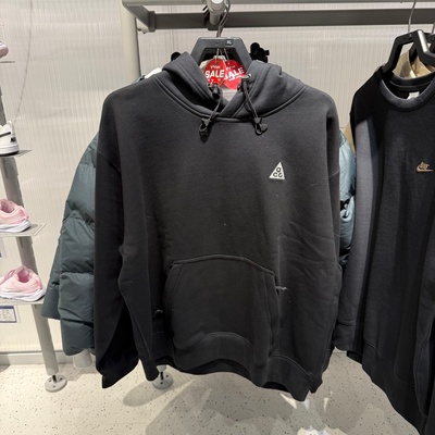 Nike耐克25秋冬新款ACG男加绒套头连帽衫宽松保暖卫衣 DZ3393-011