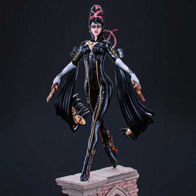 B84 猎天使魔女Bayonetta GK白模 手办 光固化3D打印  STL图纸
