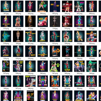 124套Officer Rhu工作室合集3D打印图纸STL素材自动更新FUTA