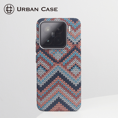 URBAN CASE 波西米亚编织纹浮雕水贴PC磁吸适用于小米15pro手机壳小米15Ultra保护套防滑防摔磨砂