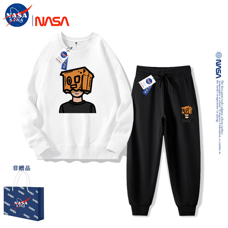 NASA联名卫衣卫裤套装男女2024新款潮流爆款高级感小众秋冬季外套