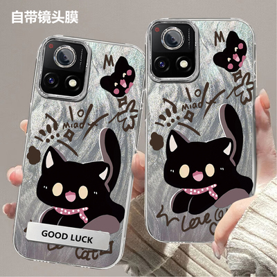 带镜头膜适用iQOO U3x手机壳全包iqoou3可爱猫咪高颜值防摔硬壳V2106A高级感保护套轻奢V2061a创意新款手机套