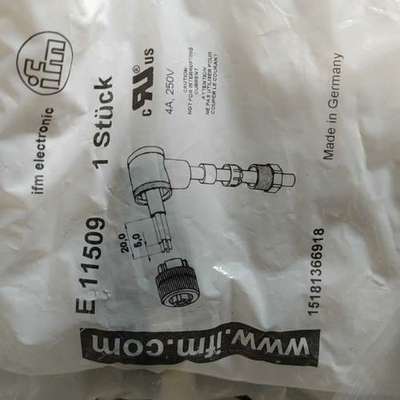 IFM易福门E11509连接器插头M12母头弯插 6个单