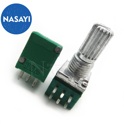 6脚 柄长15MM 双联电位器 RK097G B20K