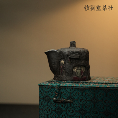 牧狮堂佛龛系列禅韵宝瓶220cc高温柴烧宜兴紫砂壶功夫泡茶具器物