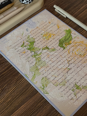 奶油苏打拍纸本学习纸笔记本手帐信纸文具creamsoda心醉油画