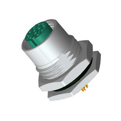 Amphenol 圆形连接器 M12A-12PFFS-SF8001
