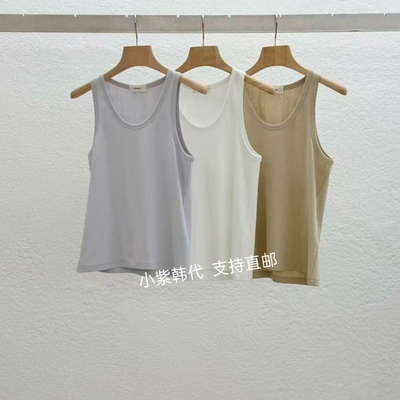 韩国东大门代购STATEMENT 2026春女装新款纯色百搭无袖背心女