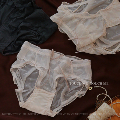 touchme纯欲性感半透蕾丝内裤女