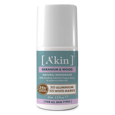 Akin Geranium & Wood Deodorant Roll On 65ml 止汗露 澳洲代购