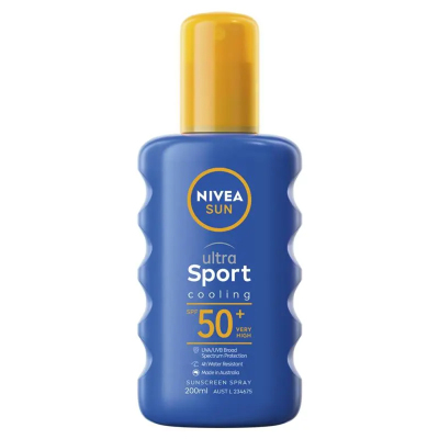 NIVEA Sun Ultra Sport Cooling SPF50+ Sunscreen Spray 200ml